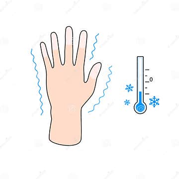Frostbite. Hand with Frostbite Symptoms. Effect of Cold on Human ...