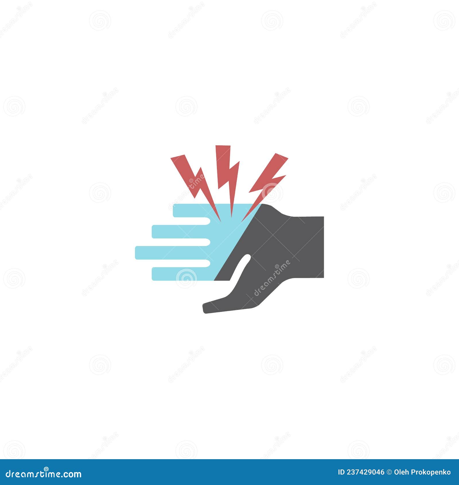 Frostbite of the Hand. Symptoms, Icons Set. Vector Signs for Web ...