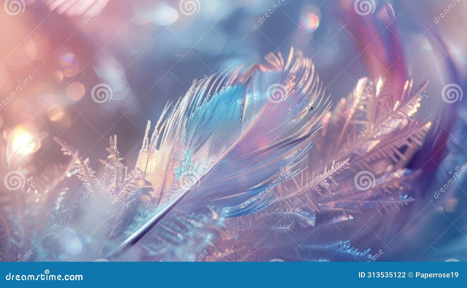 Frosted Feather Fantasy Art Stock Photo - Image of wallpaper, artistic ...