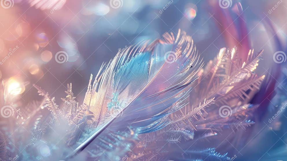 Frosted Feather Fantasy Art Stock Photo - Image of wallpaper, artistic ...