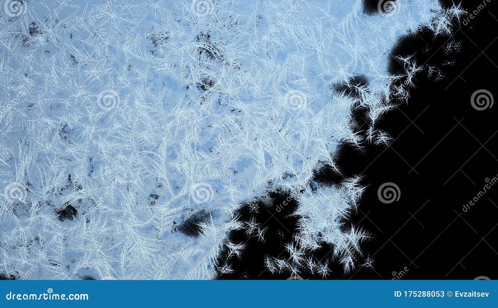 Frosted Frame from Left To Right. Frosted Patterns on the Glass Stock ...