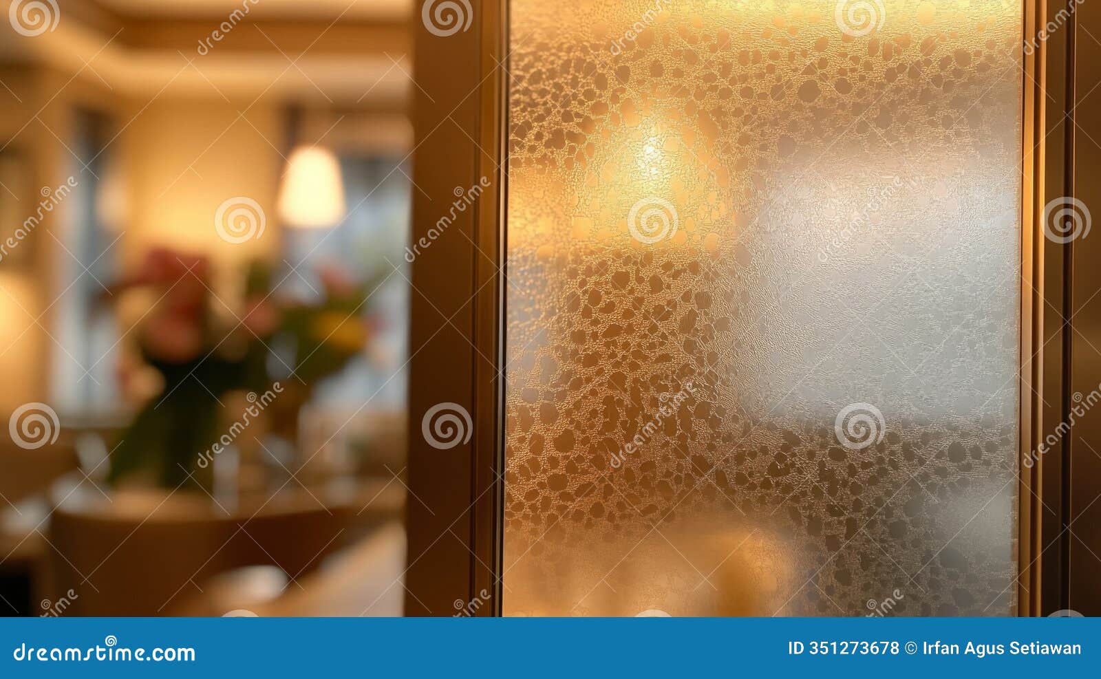 Frosted Glass Panel Interior Design Element Stock Illustration ...