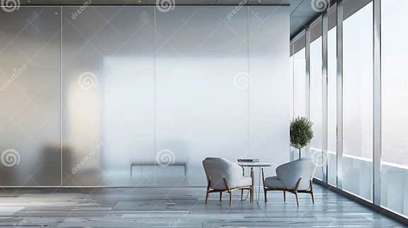 Frosted Glass Wall Backdrop, Diffusing Light Softly and Adding a Touch ...