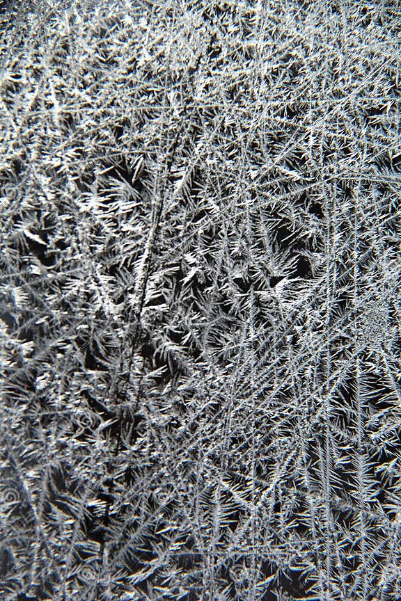 Frosted Ice Patterns on Exterior Window Pane Stock Photo - Image of ...