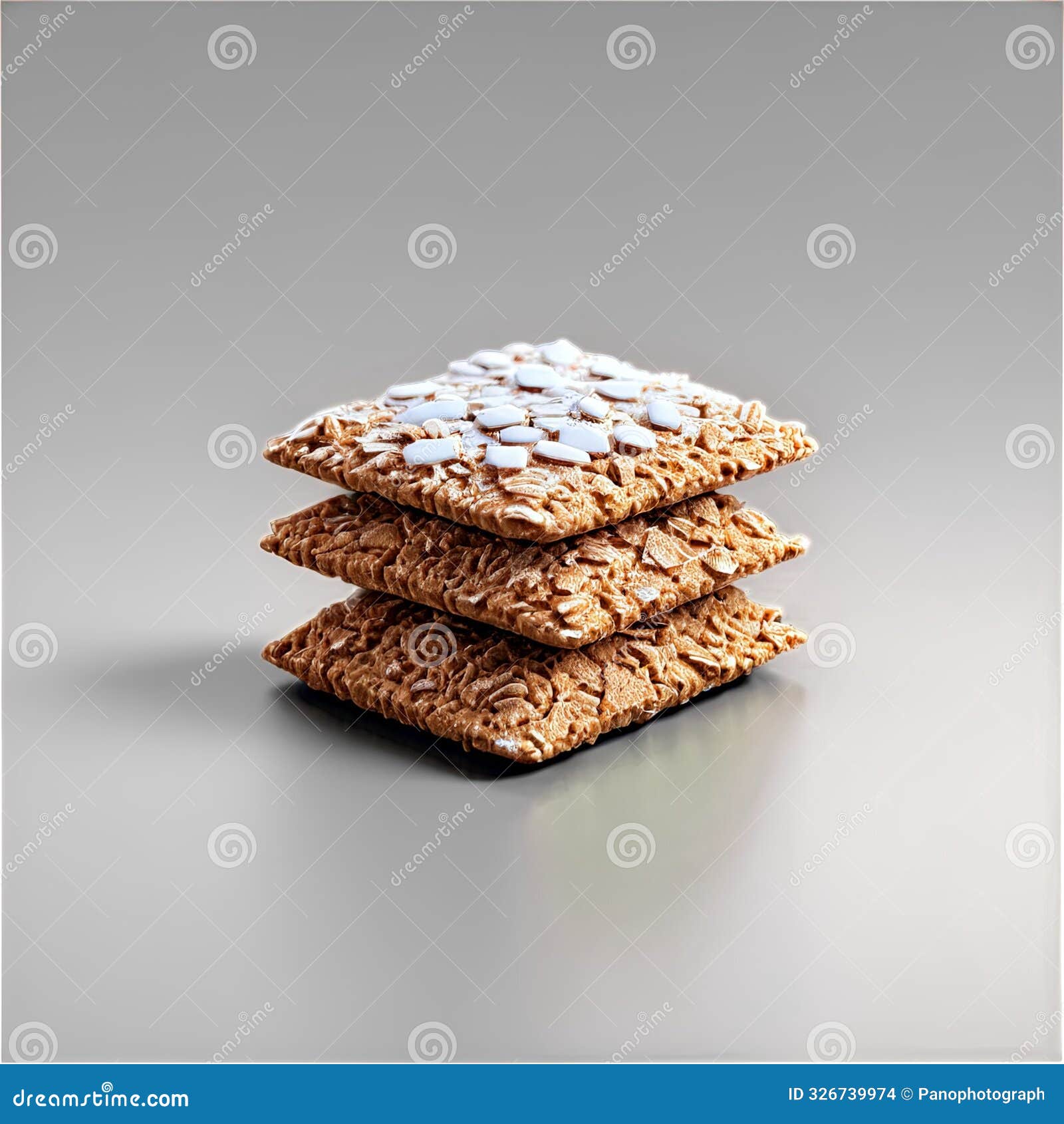 Frosted Mini Wheats a Stack of Shredded Wheat Biscuits Frosted with a ...