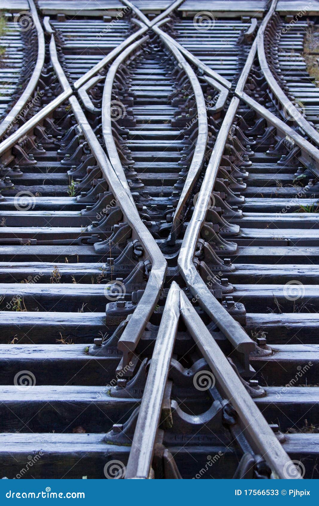 Frosted Railway Lines stock image. Image of frosty, intersection - 17566533