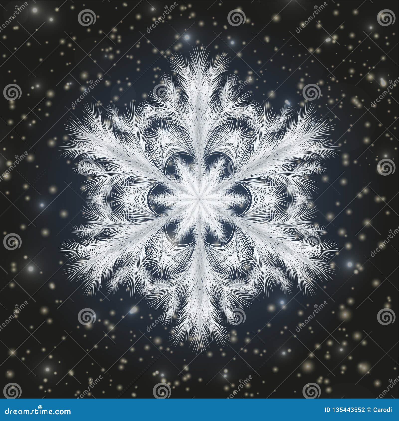 Frosted Snowflake Wallpaper, Vector Stock Vector - Illustration of ...
