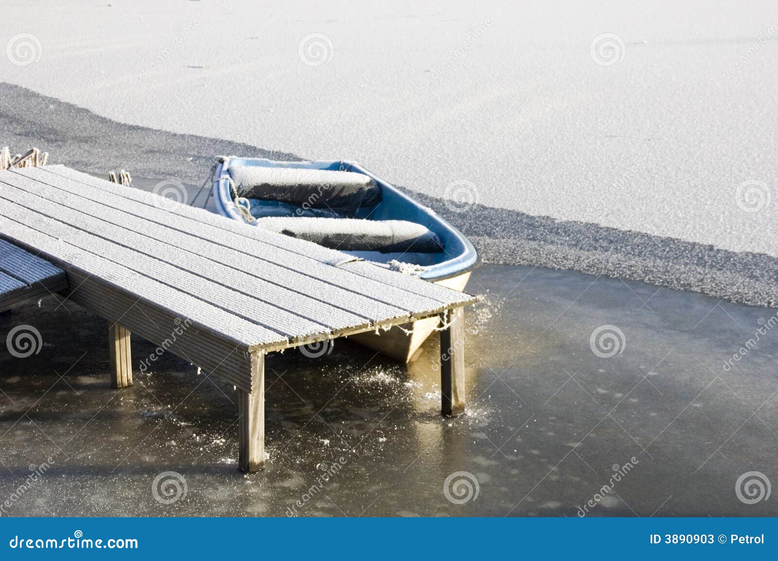 Frosty boat stock image. Image of beautiful, flora, pond - 3890903