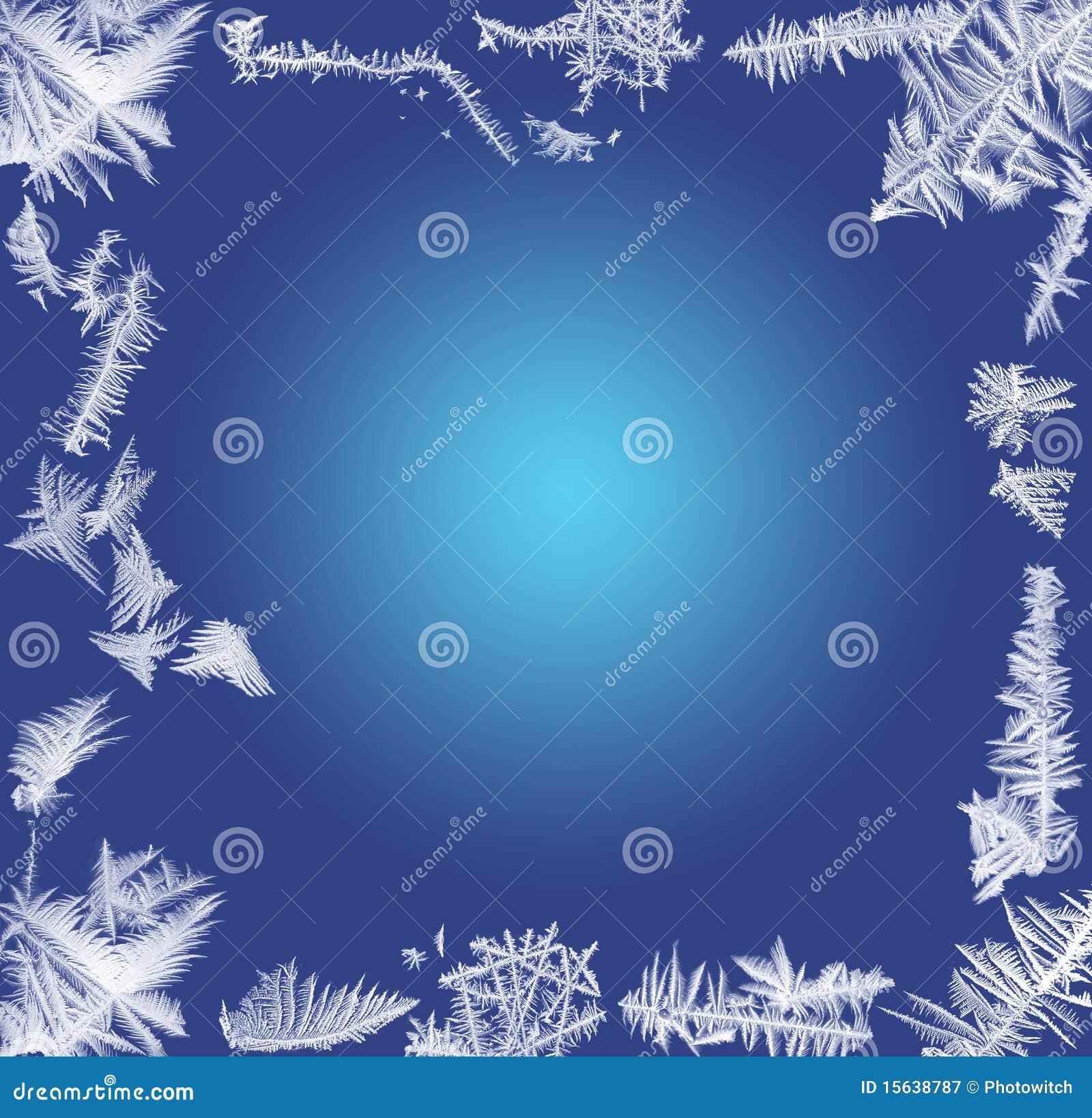Frosty frame stock illustration. Illustration of flowers - 15638787