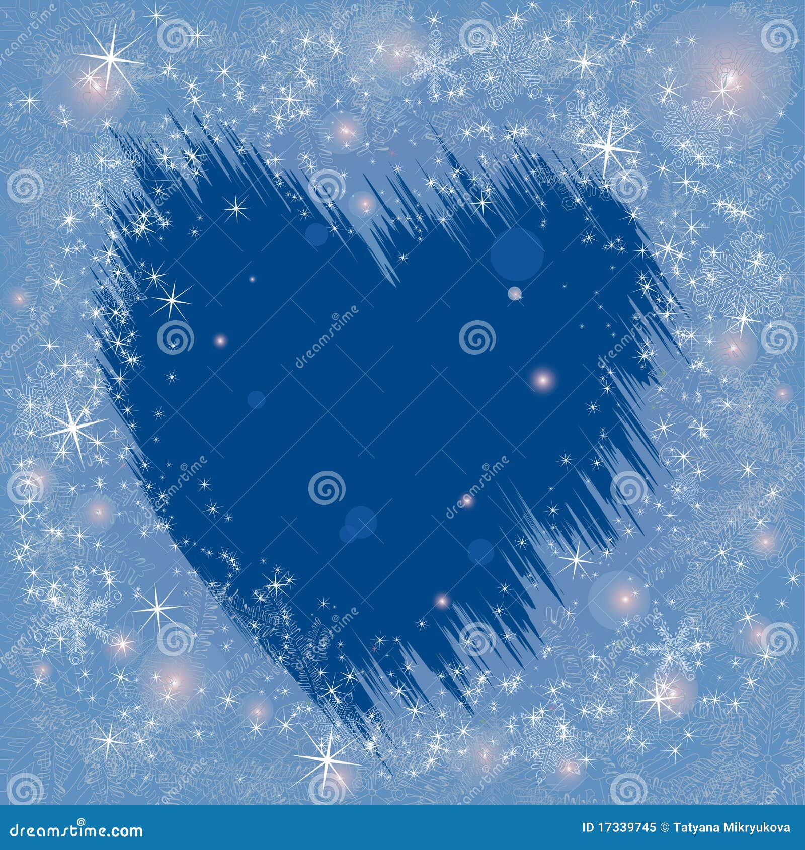 Frosty frame stock vector. Illustration of christmas - 17339745