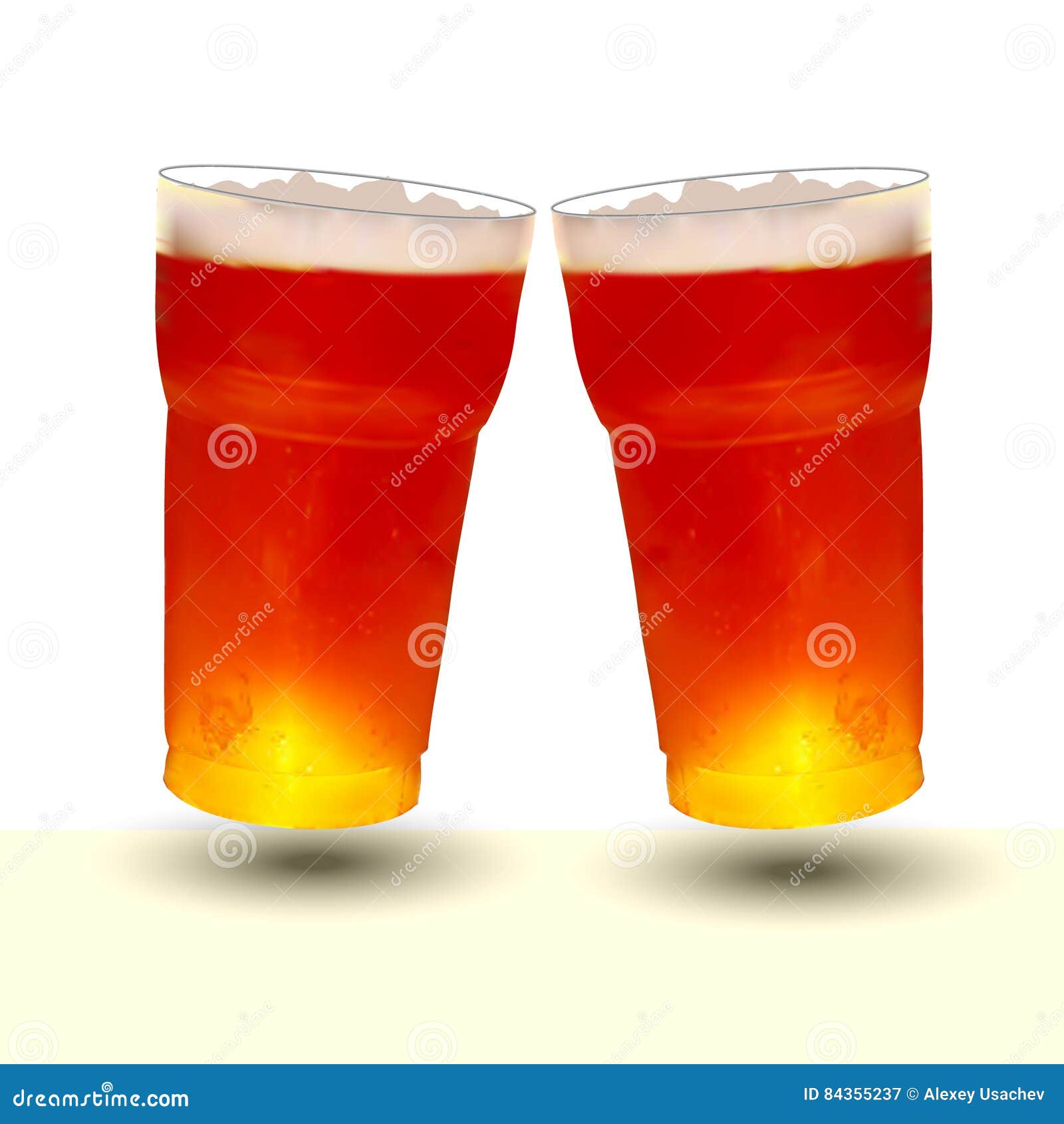 Frosty Glass Of Beer Vector Illustration Stock Vector Illustration Of Eps10 Full 84355237