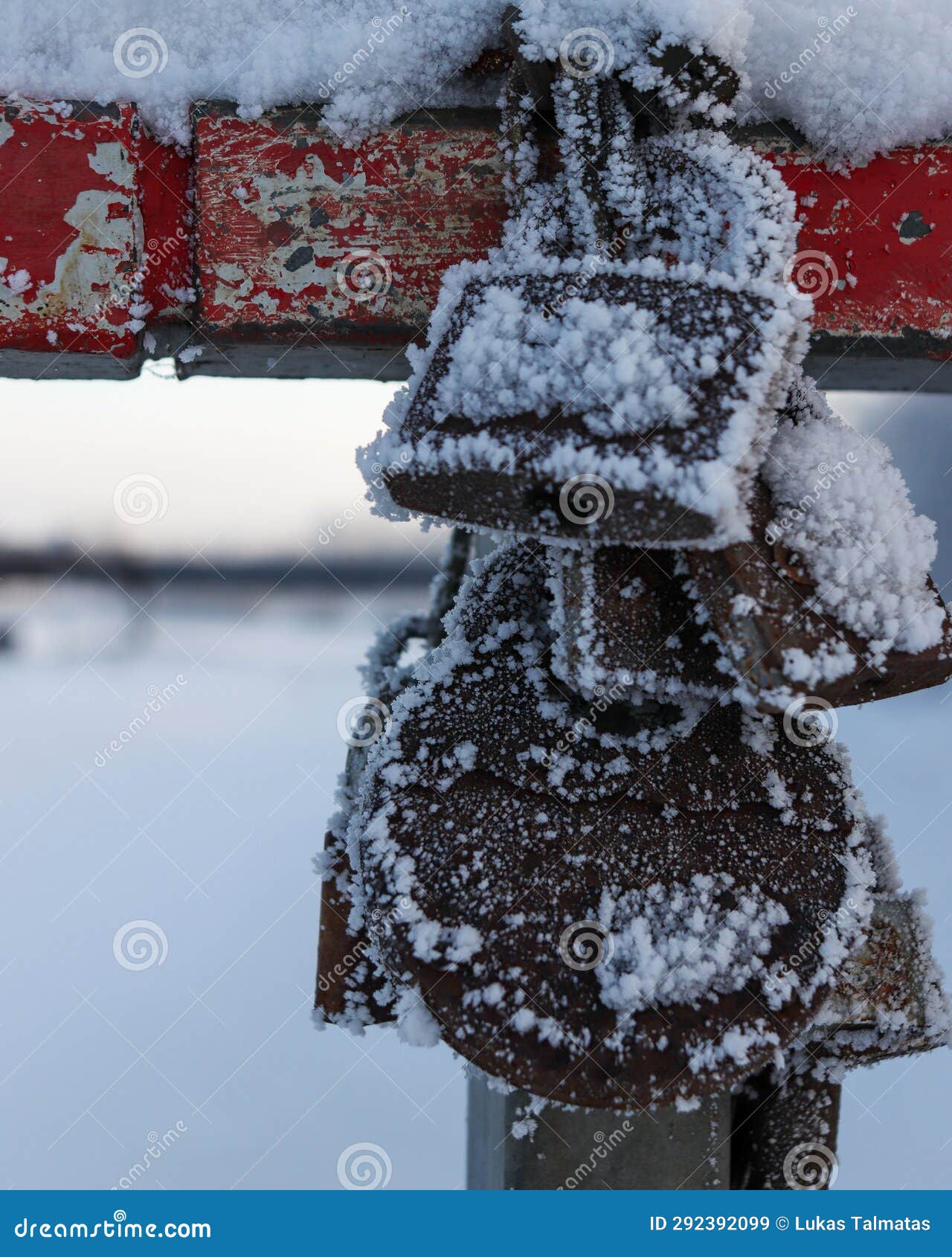 Frosty Locks on a Bridge Symbolizing Marriage Stock Image - Image of ...
