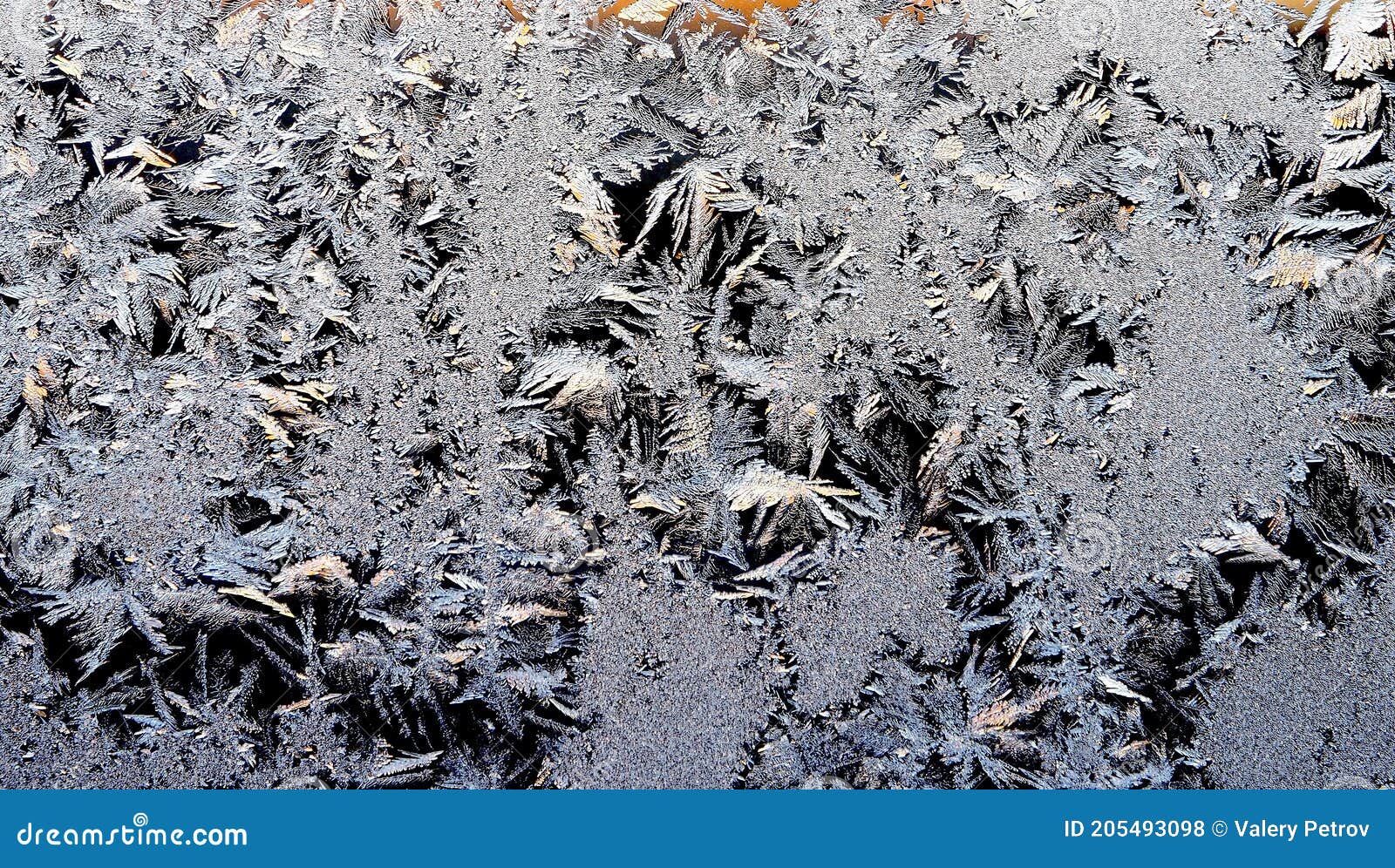 Texture of Frosty Patterns on the Winter Window Stock Photo - Image of ...
