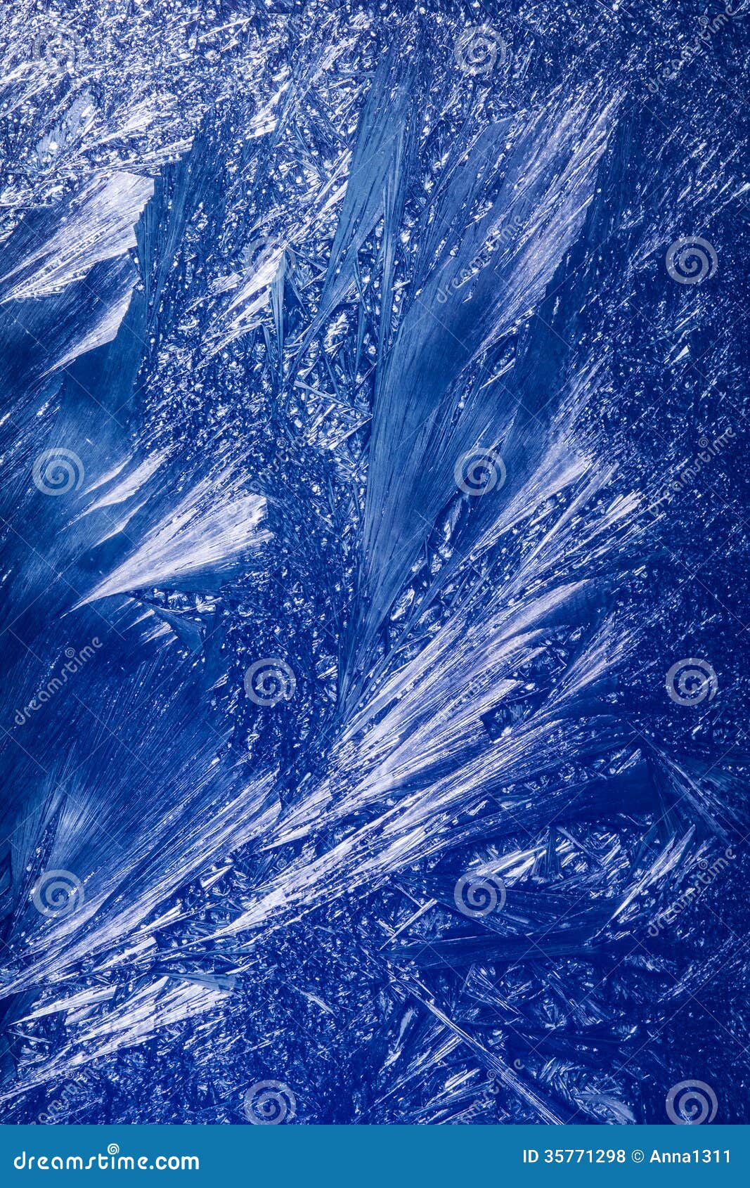 Frosty Pattern. Blue Winter Background Stock Photo - Image of season ...