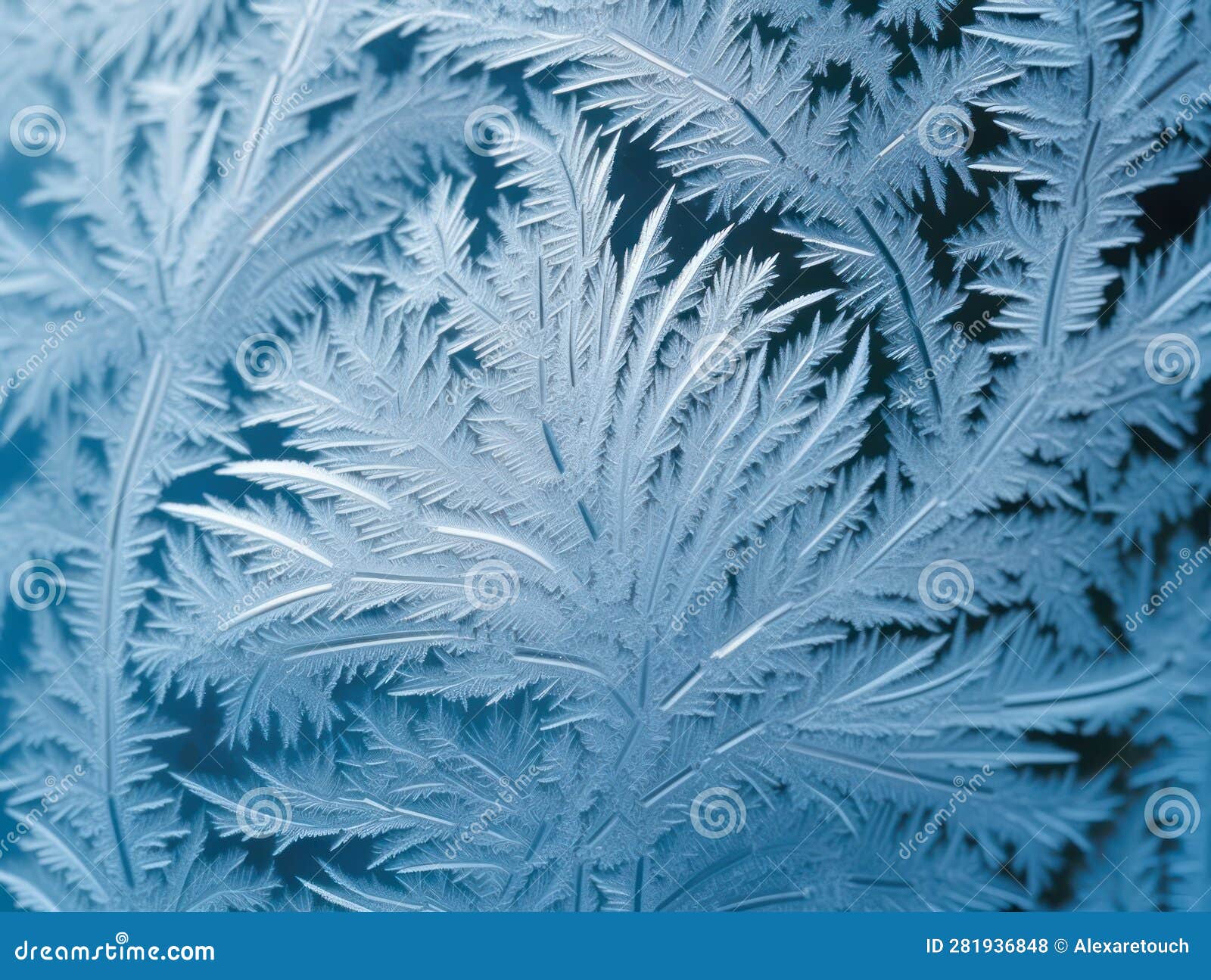 Frosty Pattern on Glass.Neural Network AI Generated Stock Illustration ...