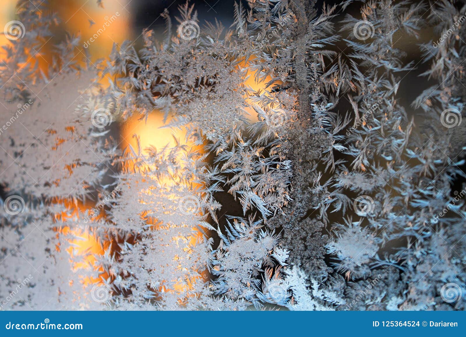Window Glass Covered with Ice Crystals. Stock Photo - Image of ...