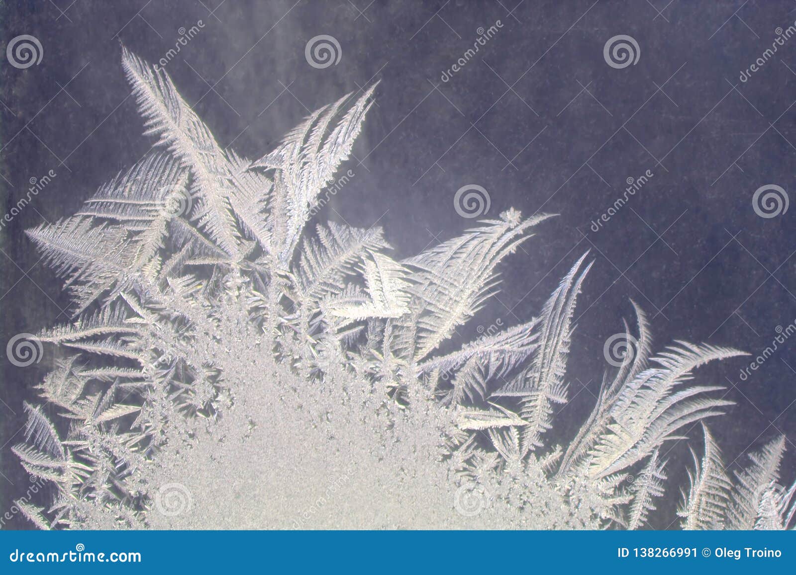 Frosty Patterns on the Window Glass Closeup Stock Image - Image of ...