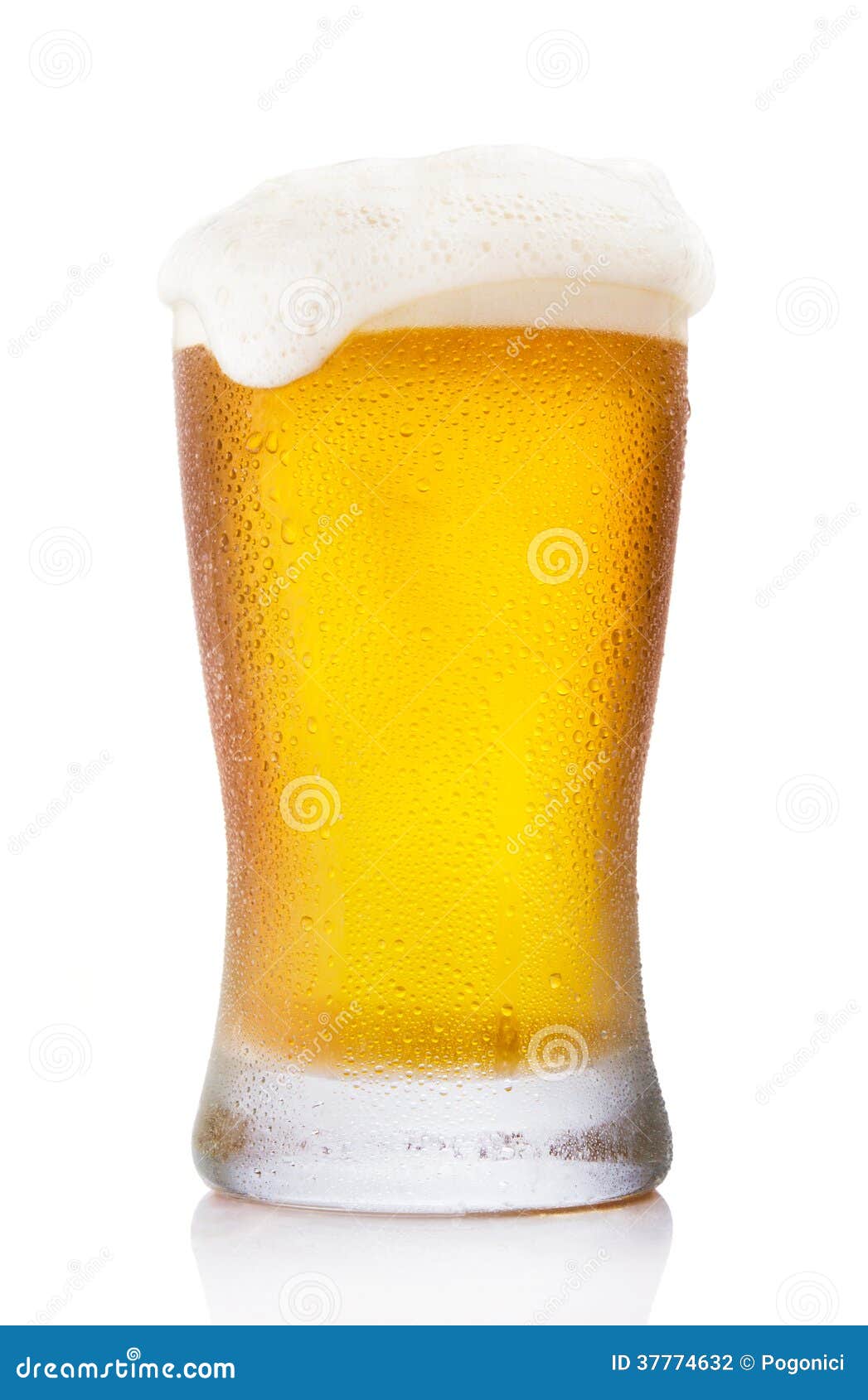 Frosty pint glass of beer stock photo. Image of beverage - 37774632