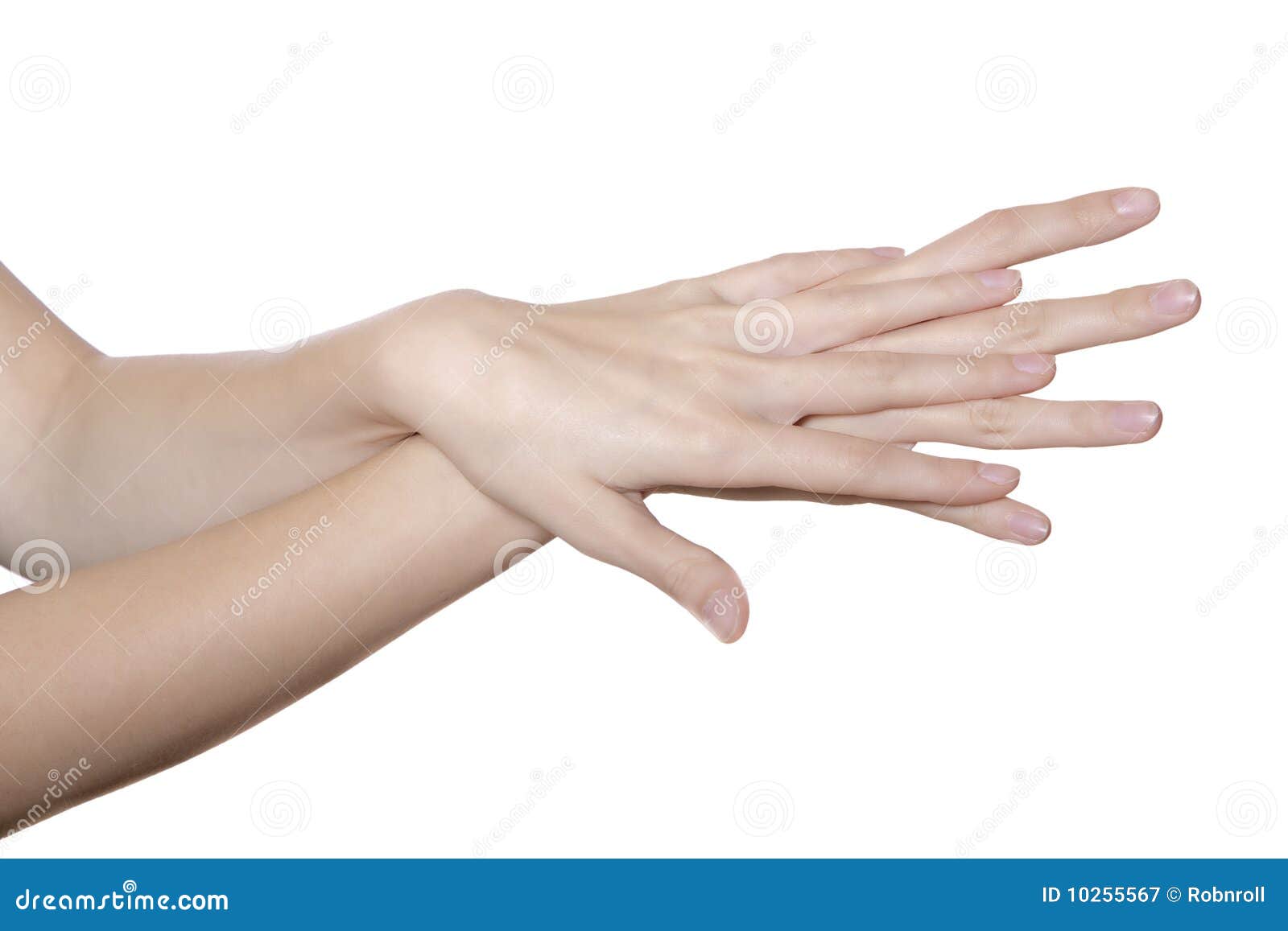 Frotar Ligeramente Las Manos Imagen de archivo - Imagen de sala, dedo ...