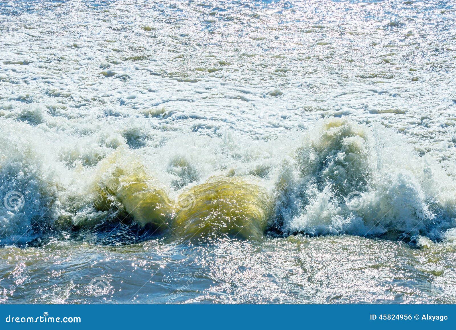 Frothed water stock photo. Image of blue, breaker, outdoors - 45824956