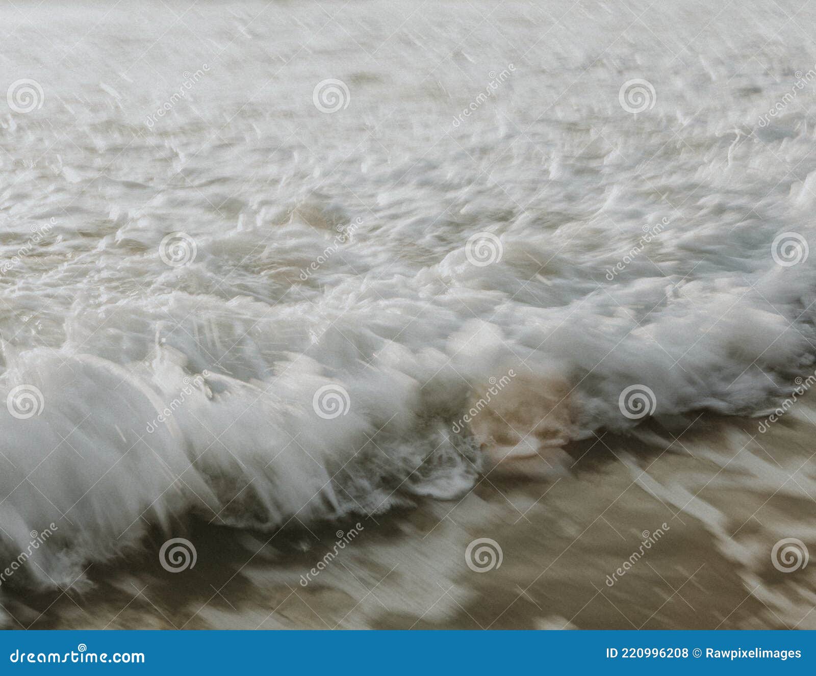 Frothy Beach Waves in Motion Stock Photo - Image of plain, motion ...