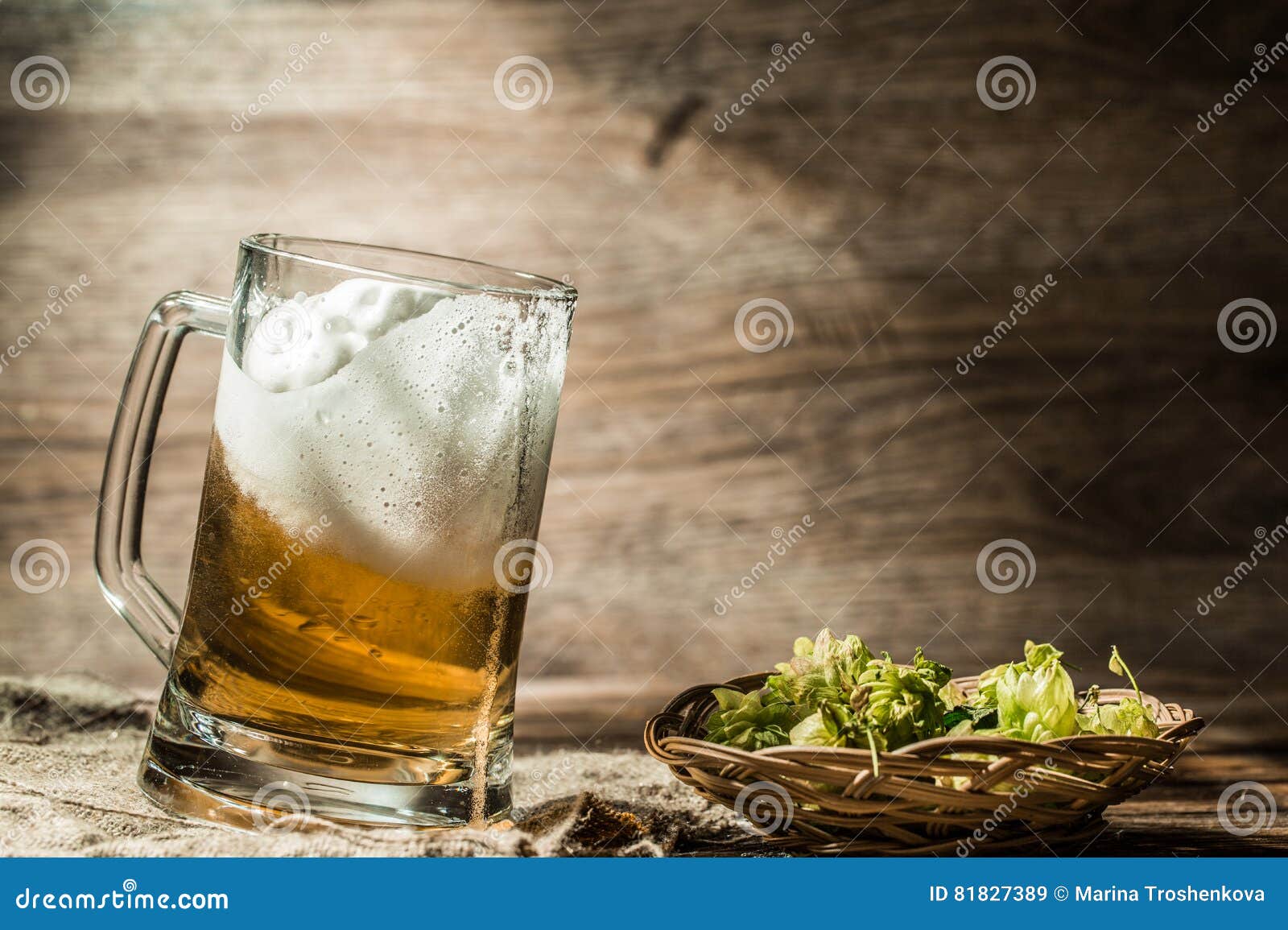 Frothy Beer Poured into Mug Stock Image - Image of noggin, froth: 81827389