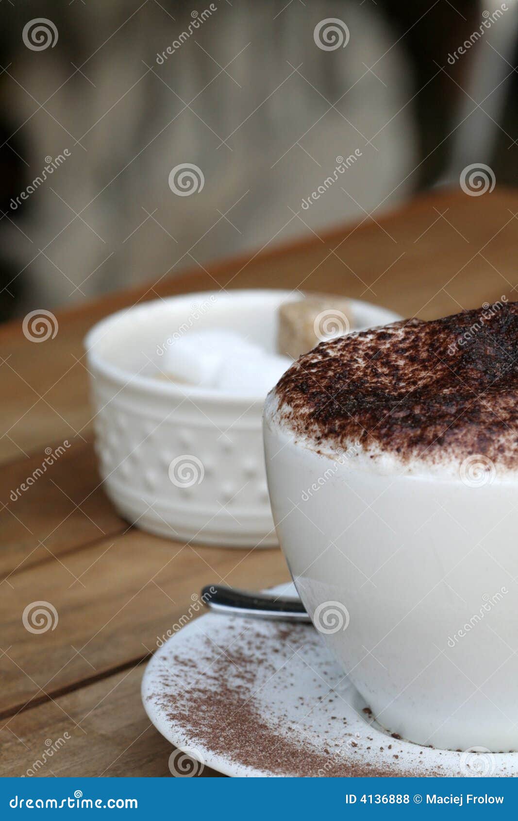 Frothy coffee stock photo. Image of spice, yummy, warm - 4136888