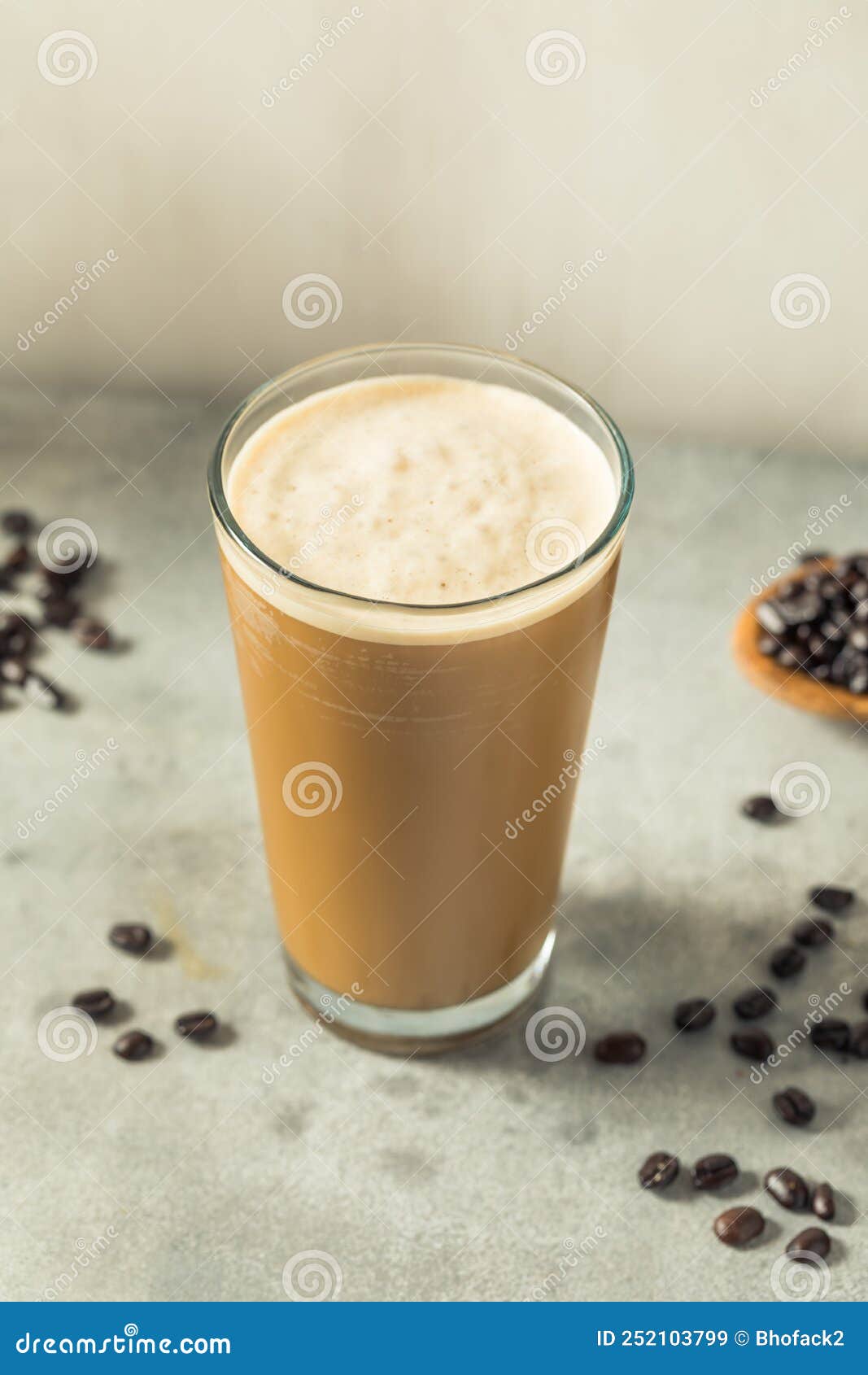 Frothy Cold Brew Nitro Coffee Stock Image - Image of craft, espresso ...