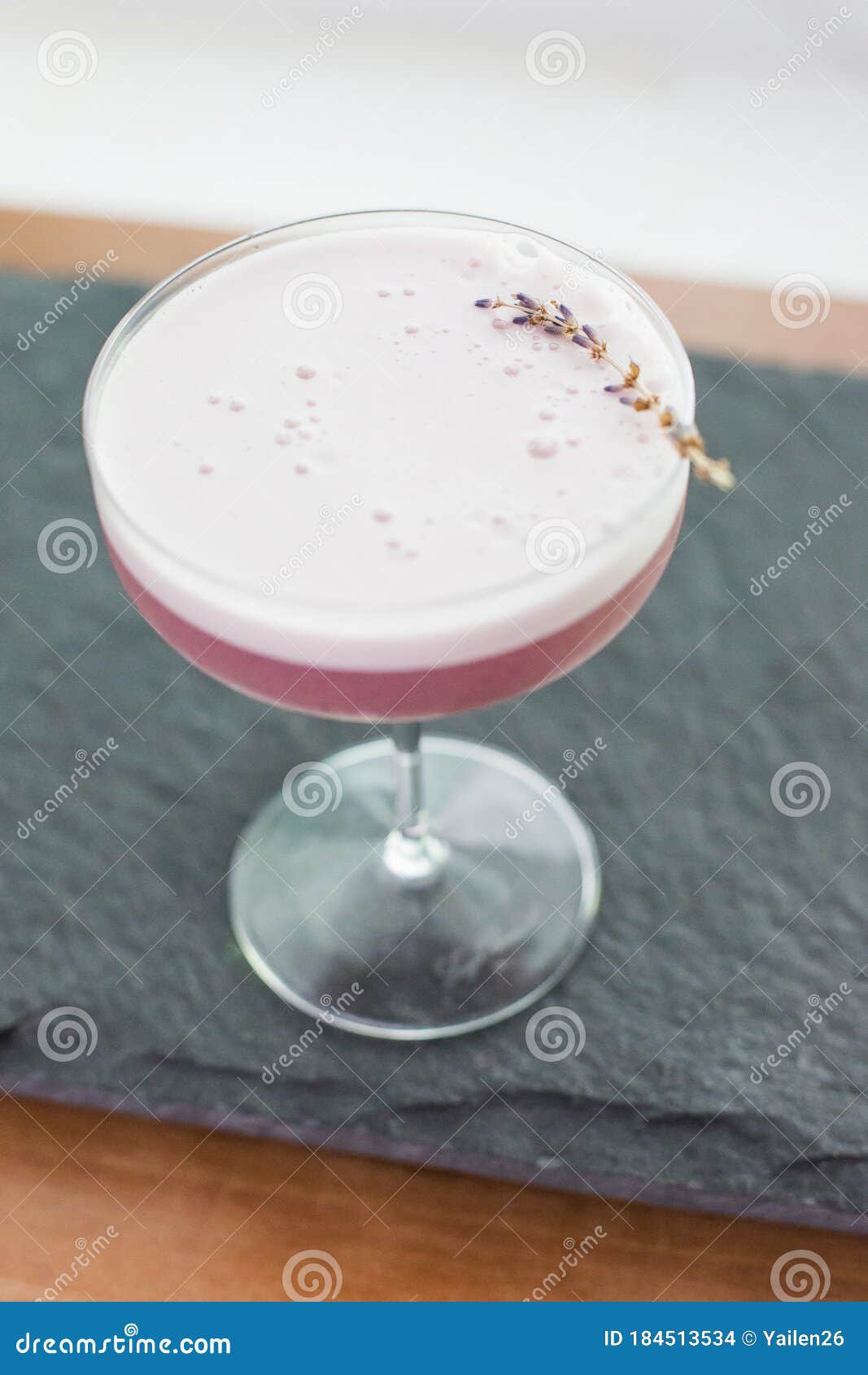 Frothy Fruit Egg White Cocktail Stock Photo - Image of sweet, foam ...