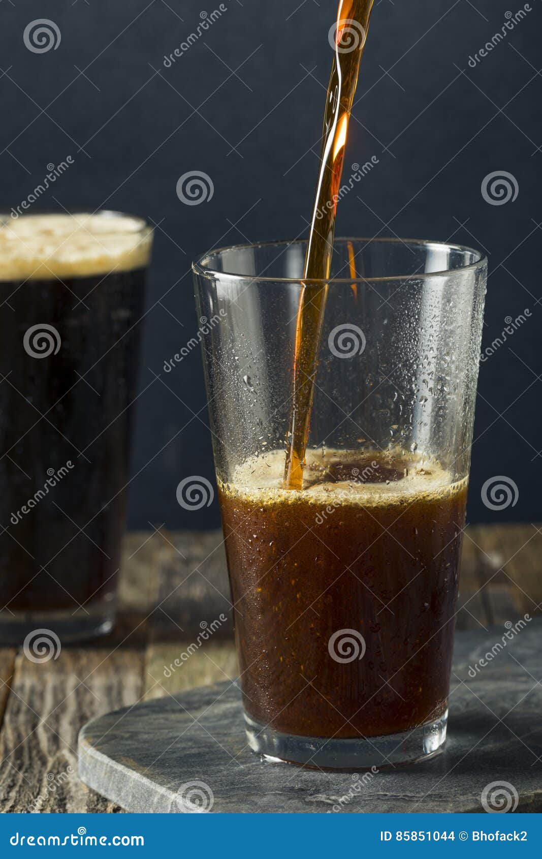 Frothy Nitro Cold Brew Coffee Stock Photo - Image of espresso, coffee ...
