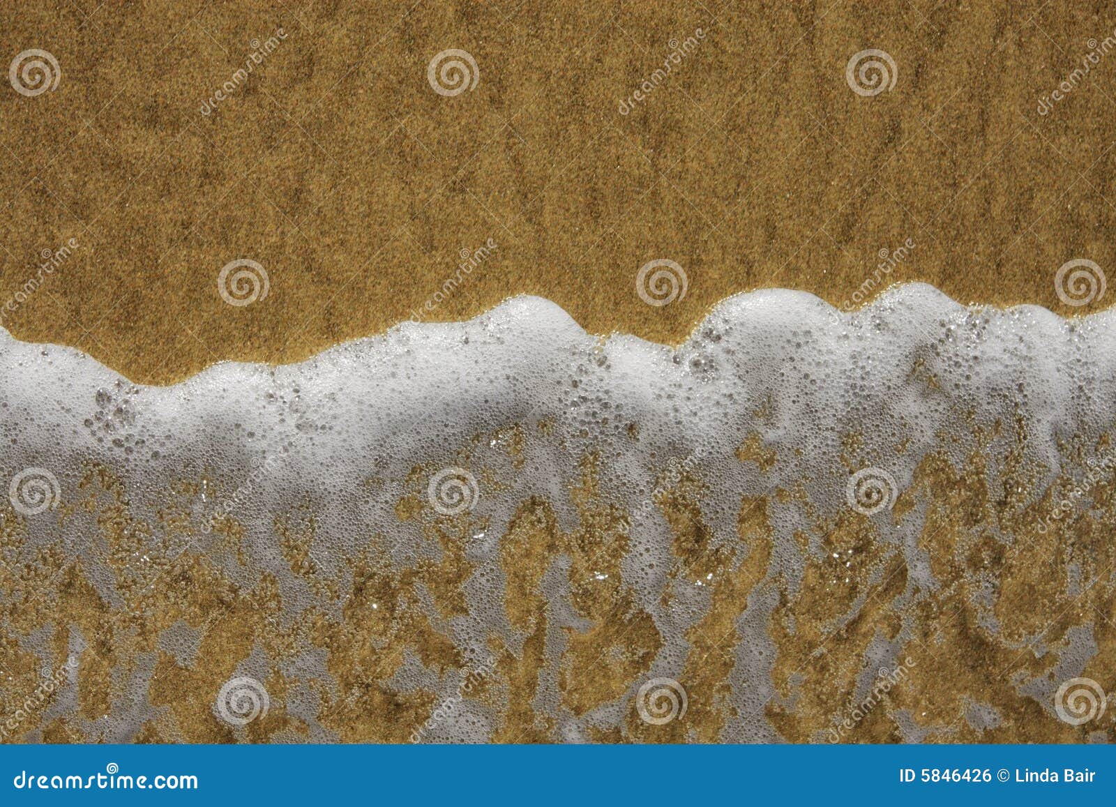 Frothy Ocean Wave on a Sandy Beach Stock Photo - Image of lapping ...