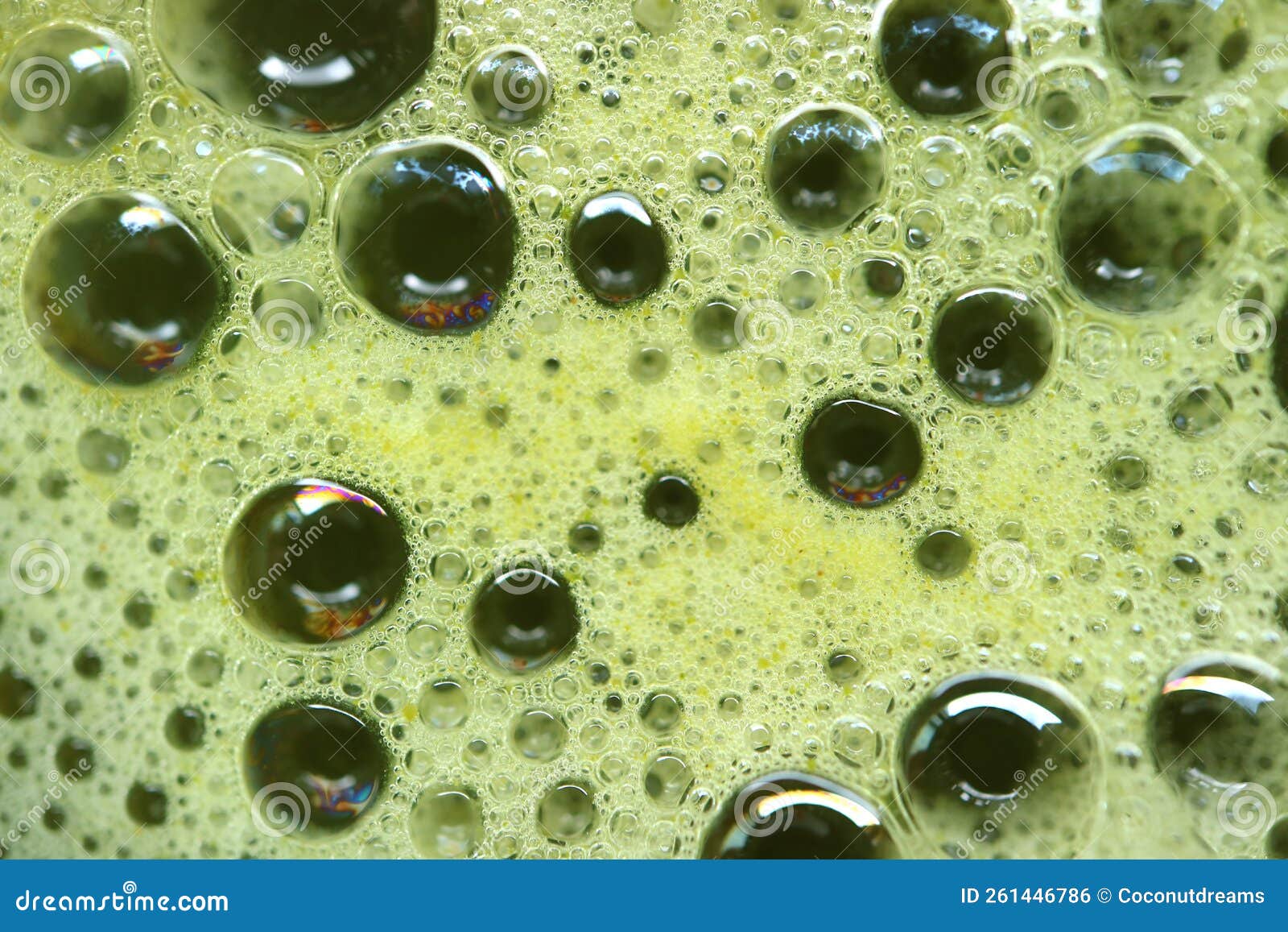 Frothy Surface of Whished Hot Japanese Matcha Green Tea Stock Photo ...
