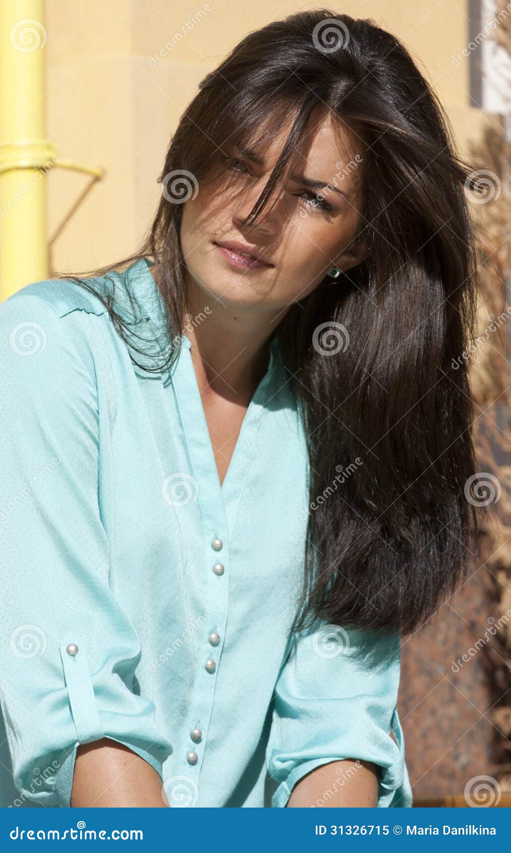 Frown woman stock image. Image of fresh, long, expression - 31326715