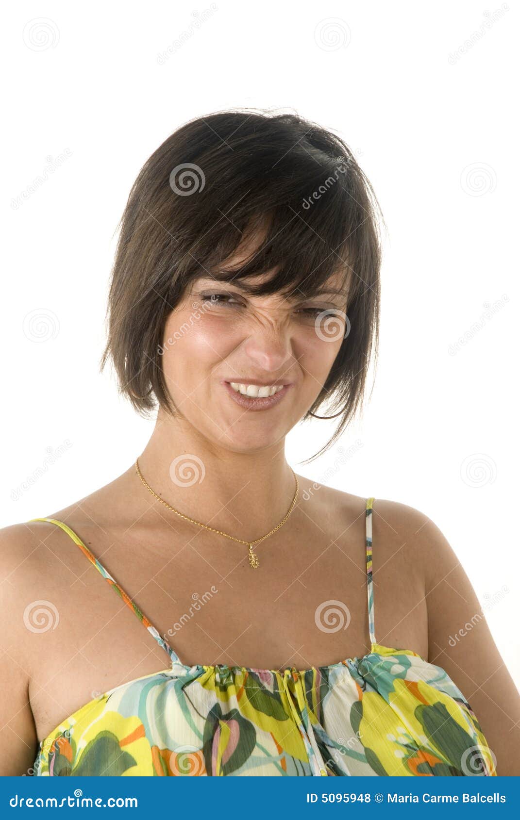 Frowning stock photo. Image of mean, closeup, glaring - 5095948