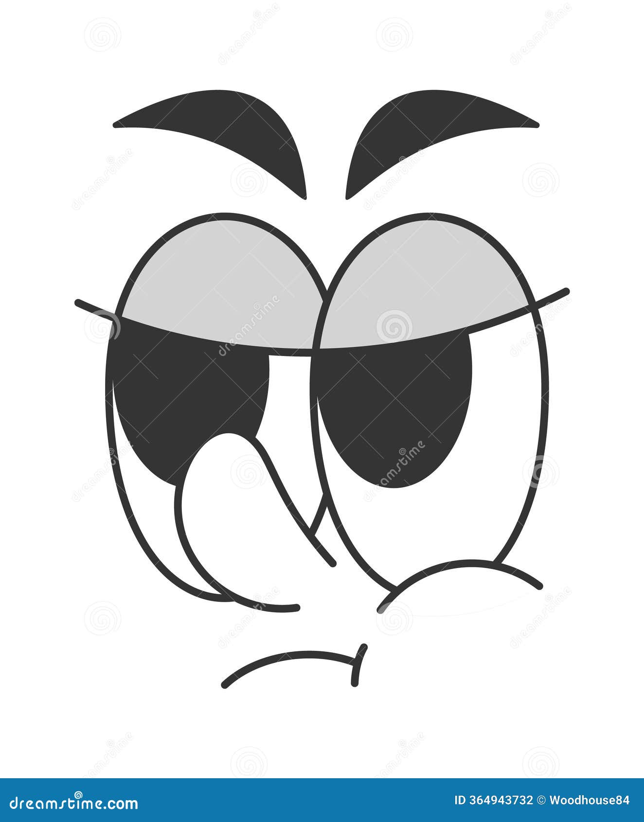 Frowning Face Emoji Line Icon. Unhappy Smiley Linear Style Sign For ...