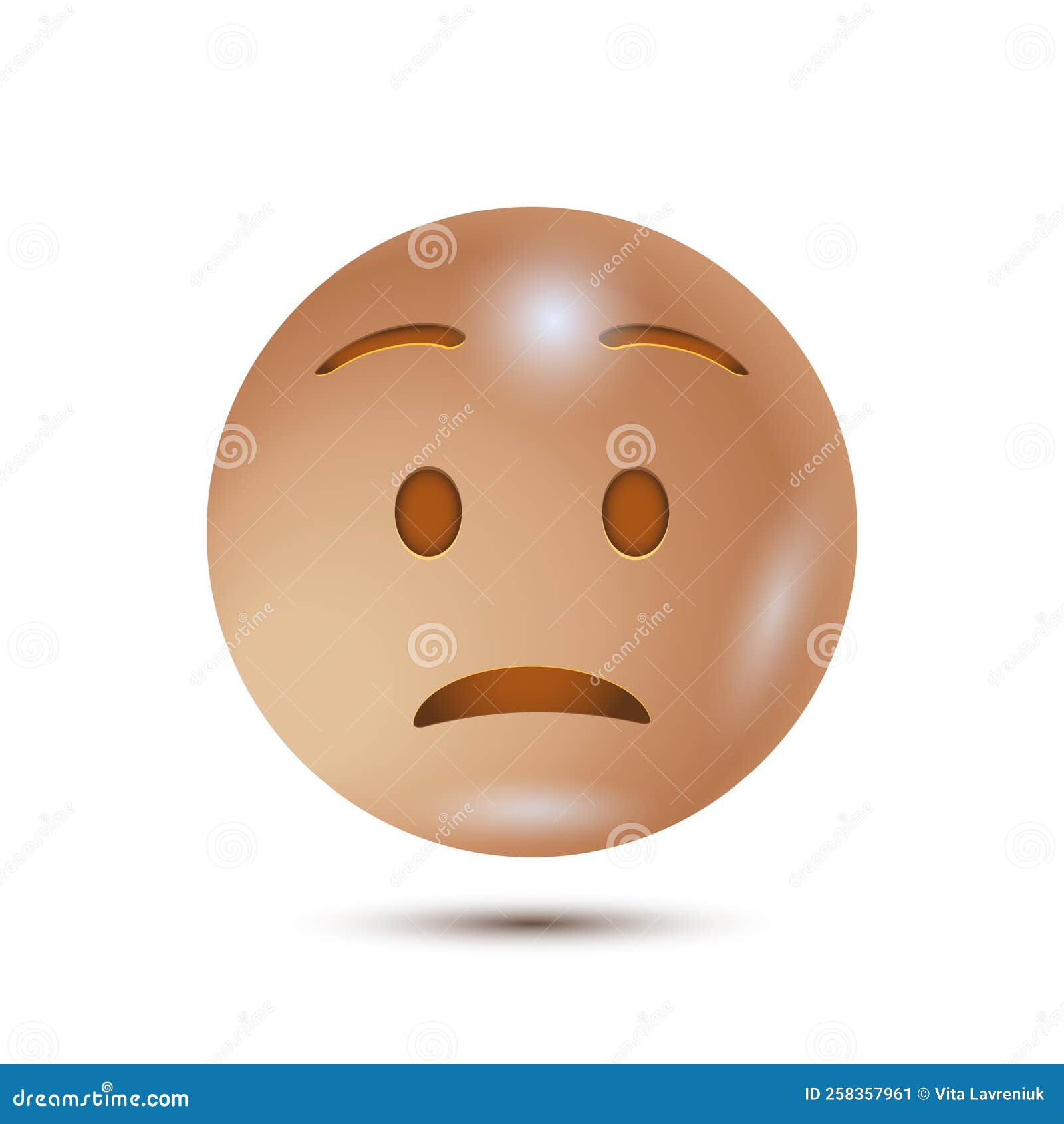 Disappointment Funny Smiley Emoticon Face Expression Gradient Style ...
