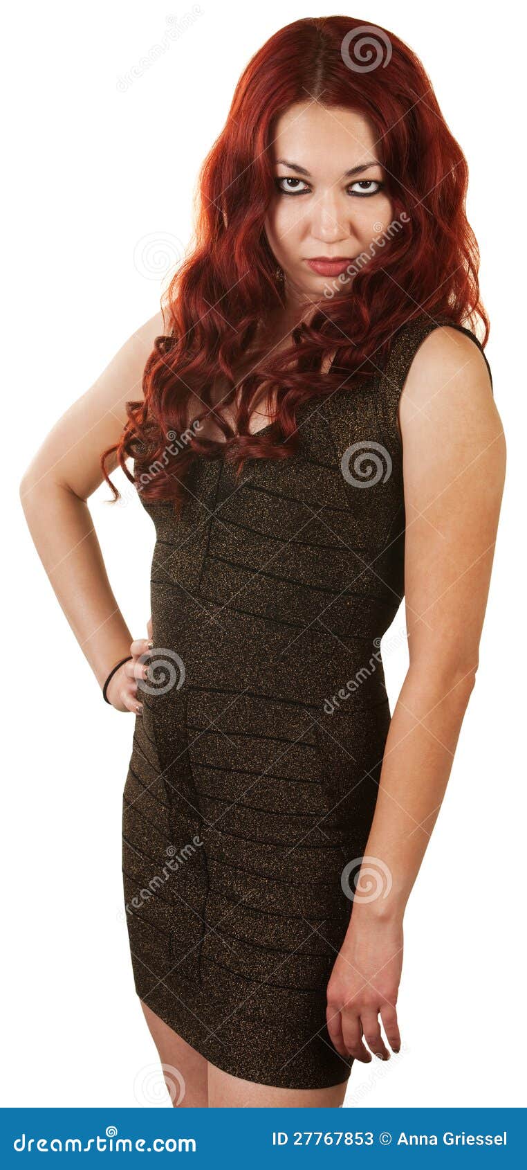 Frowning Gorgeous Model Kneeling Behind Dish Washer Stock Photo ...