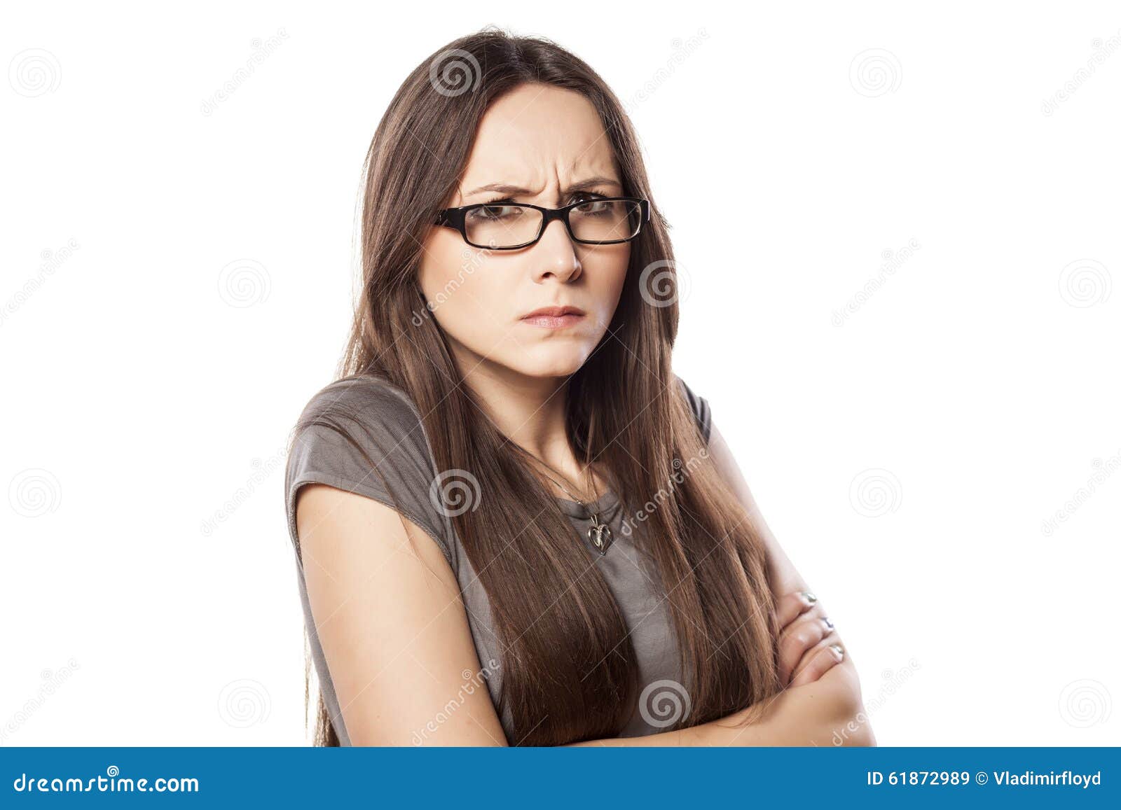 Frowning Woman Covering Her Ears With Hands Royalty-Free Stock Image ...