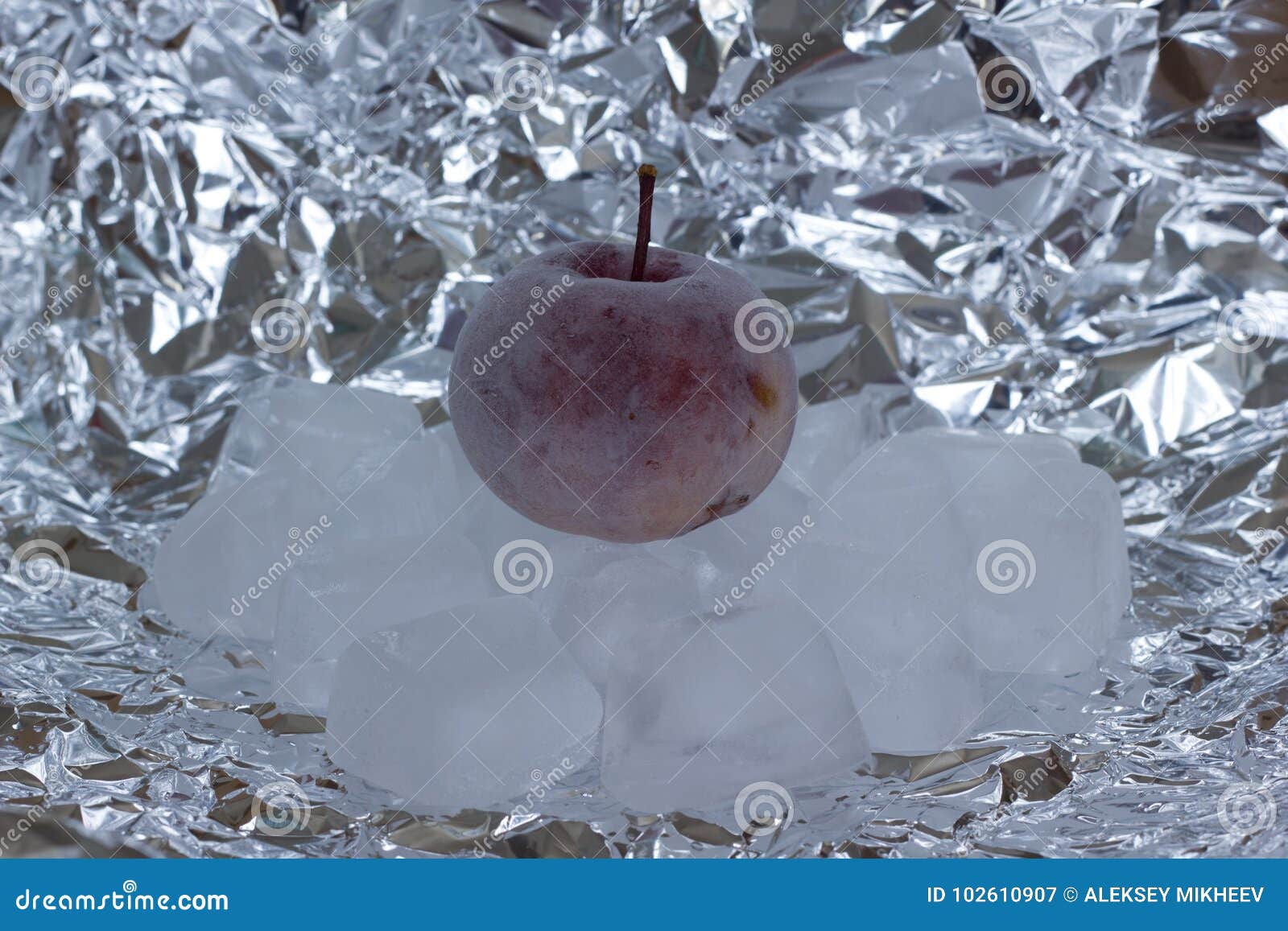Apple stock image. Image of apples, cubes, fruit, snow - 102610907