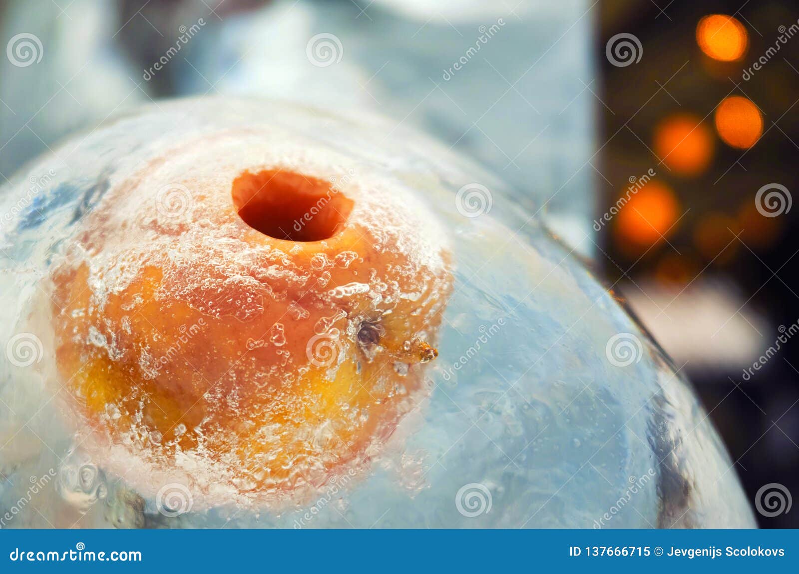 Frozen apple stock image. Image of winter, apple, christmas - 137666715