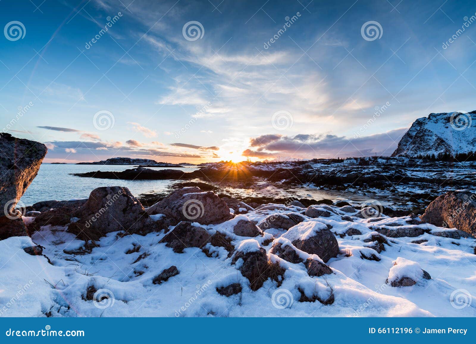 Frozen Arctic beach stock photo. Image of beauty, morning - 66112196
