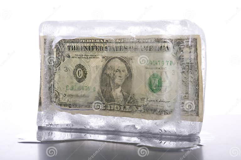 Frozen assets stock image. Image of currency, copy, horizontal - 7500955