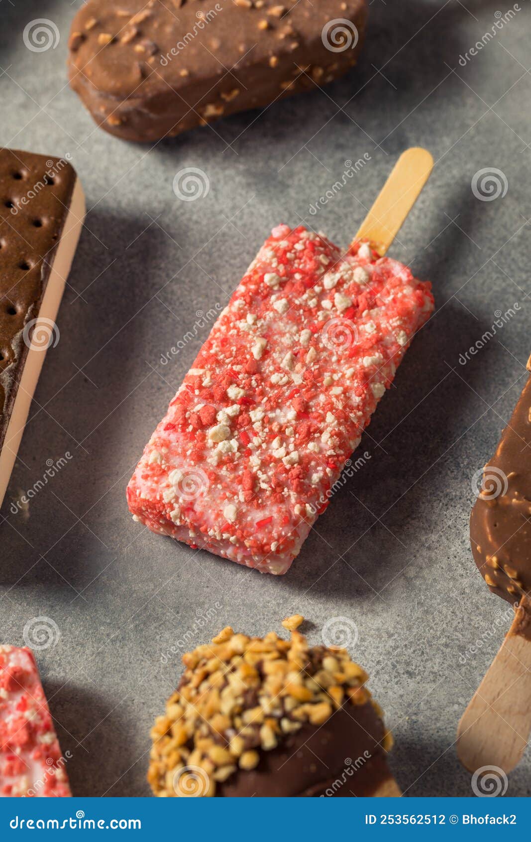 Frozen Assorted Ice Cream Bars Stock Photo - Image of icecream, bars ...