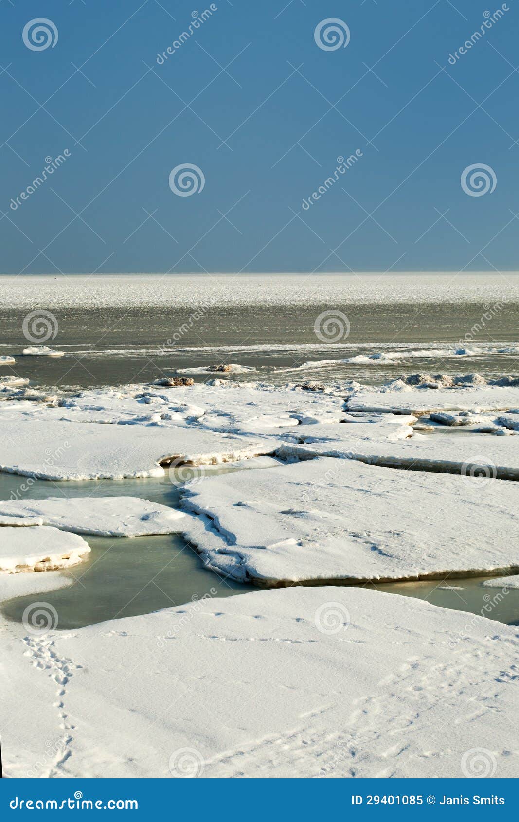 Frozen Baltic sea. stock image. Image of frost, dark - 29401085