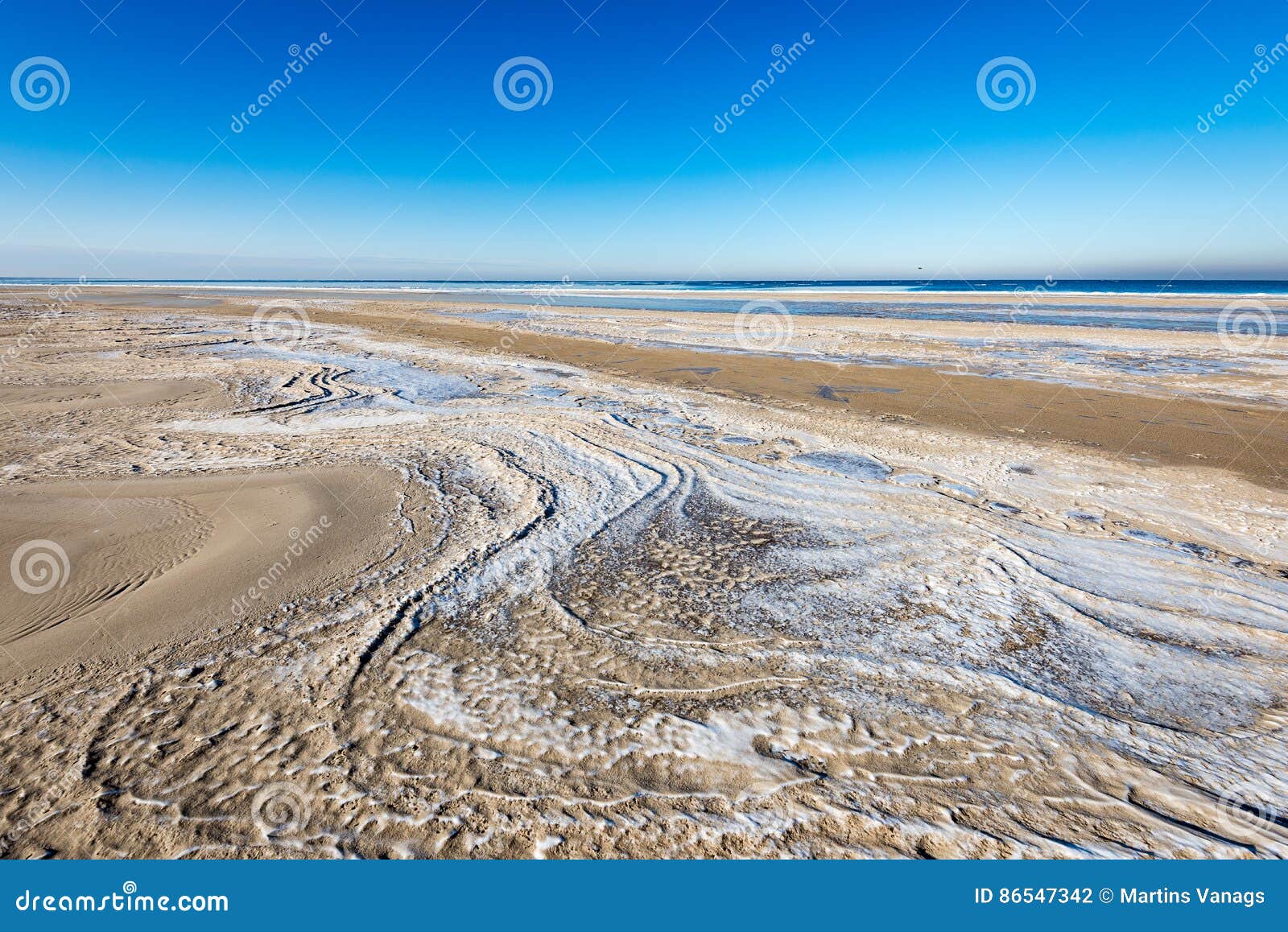 Frozen Beach in Cold Winters Day Stock Photo - Image of famous, europe ...