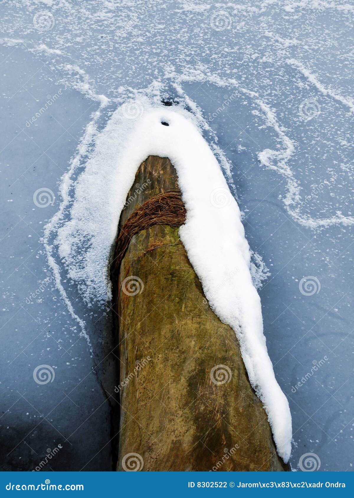 Frozen beam stock photo. Image of scupper, frozen, winter - 8302522