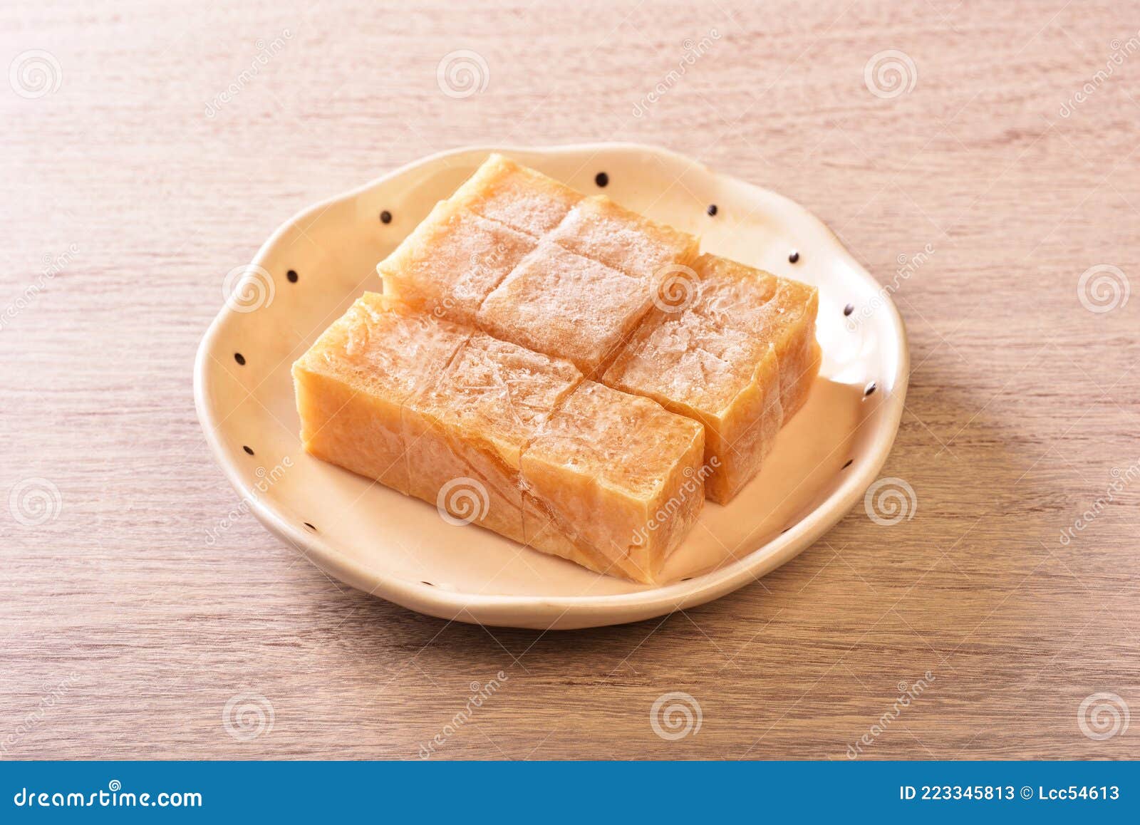 Frozen bean curd stock image. Image of soya, asia, nutrition - 223345813