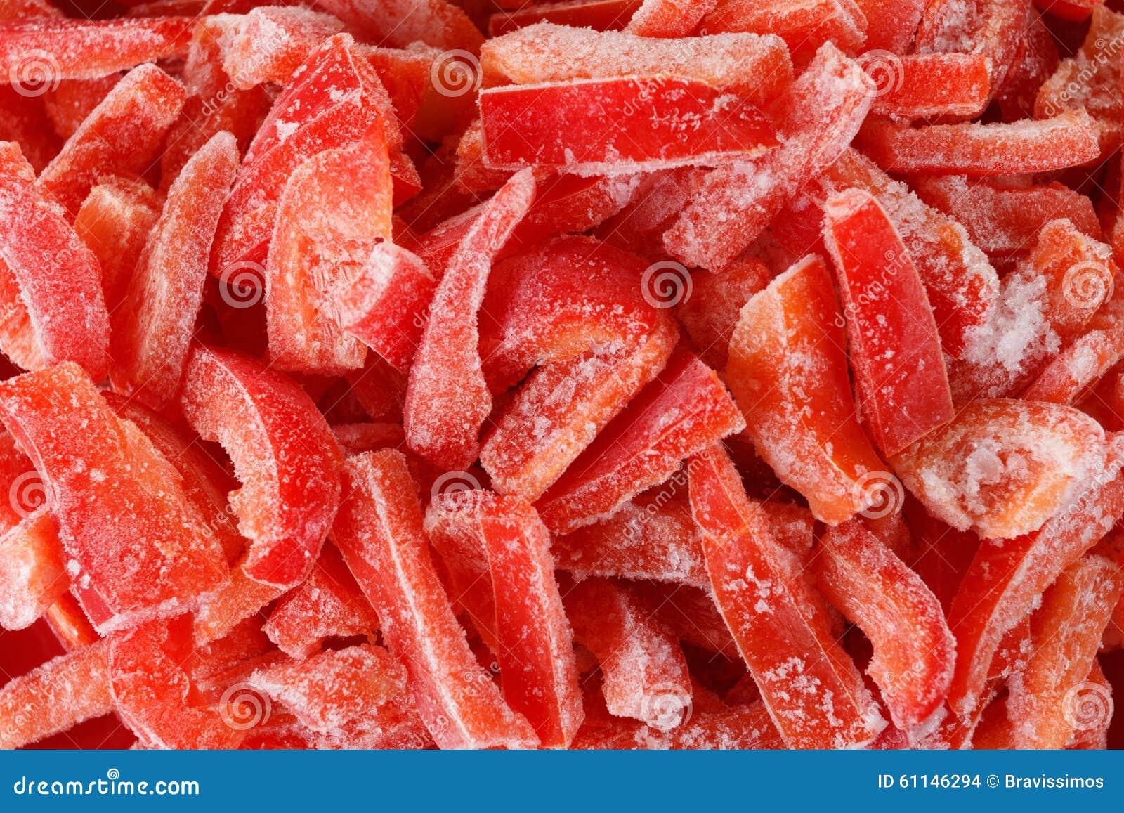 Frozen Bell Pepper Background Closeup Stock Photo - Image of healthy ...