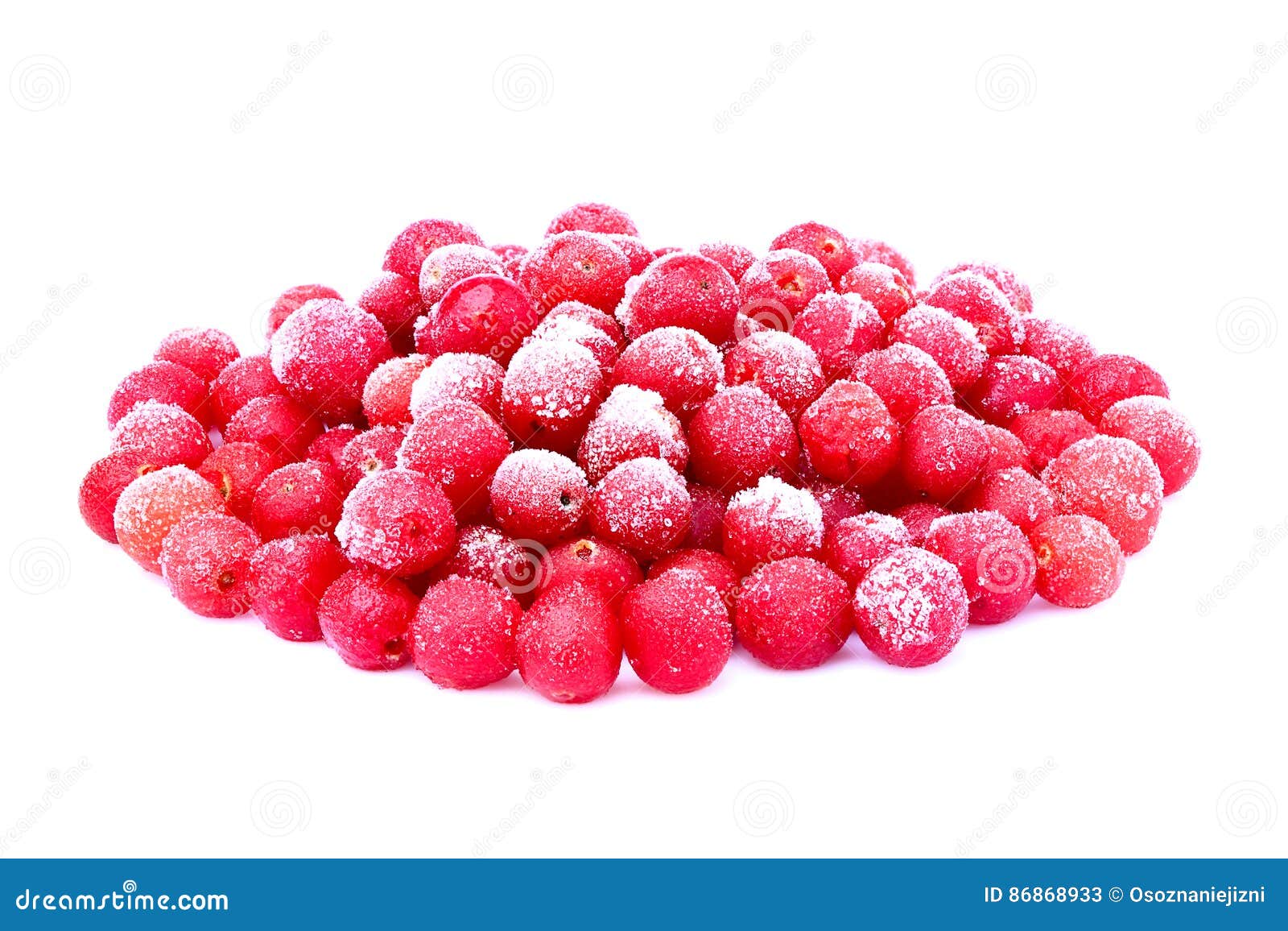 Frozen Berries. Red Sea Buckthorn. Stock Image - Image of berry, heap ...