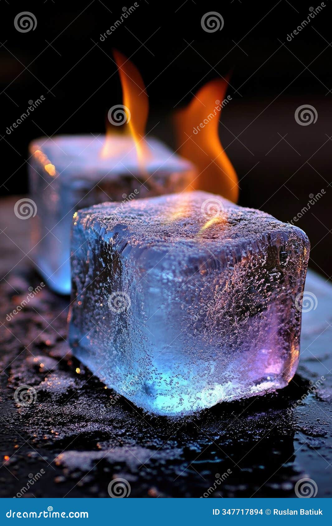 Frozen Blocks Banner: Simple Layout, Cool Theme, Sharp Edges, Icy Touch ...